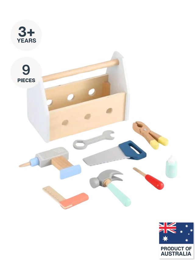 Anko Wooden Tool Box Set Edamama